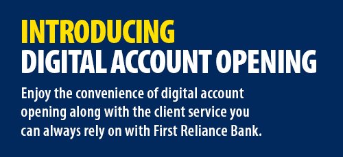 First Reliance Bank - Banking as Unique as You Are... in the Carolinas